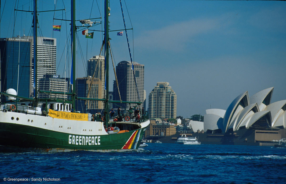 Times throughout history the Rainbow Warrior has stopped by Australia ...